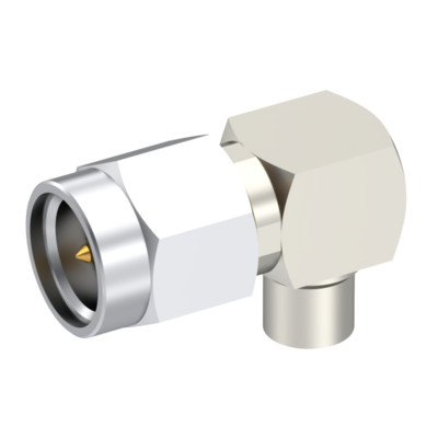 SMA / RIGHT ANGLE PLUG MALE SOLDER TYPE FOR .085''/50 SR NICKEL for sale