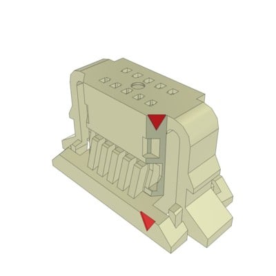 Samtec ISDM-05-K Rectangular Connector Housing