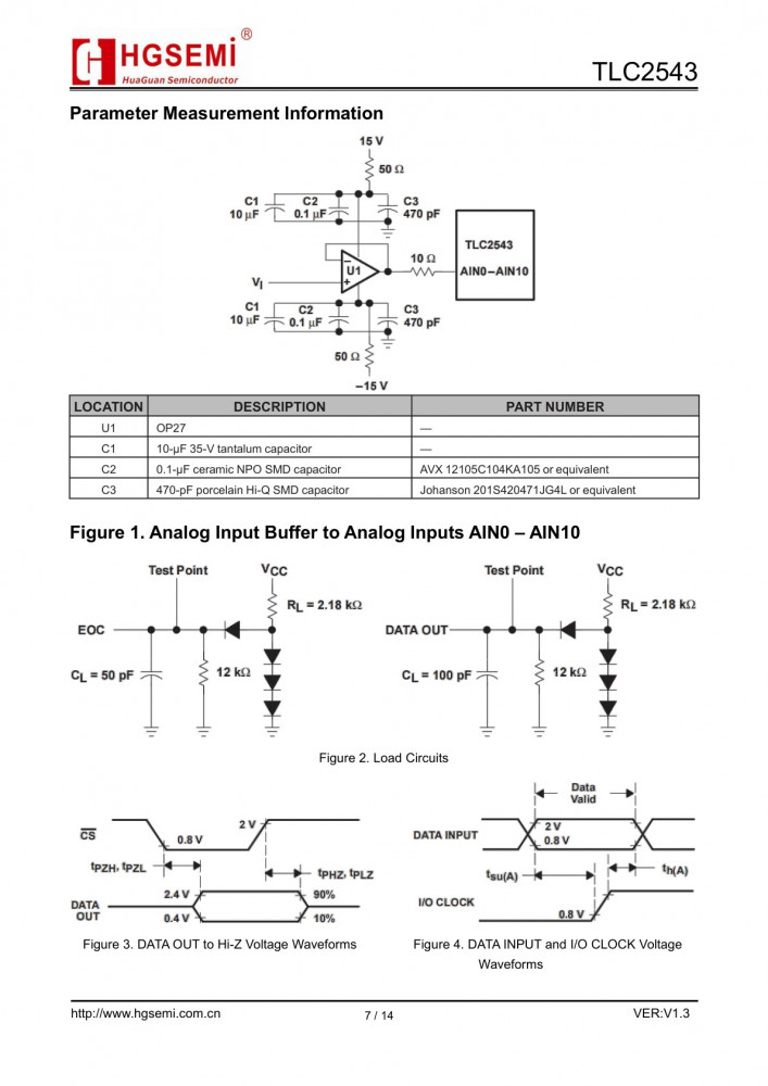 TLC2543CN datasheet page 7