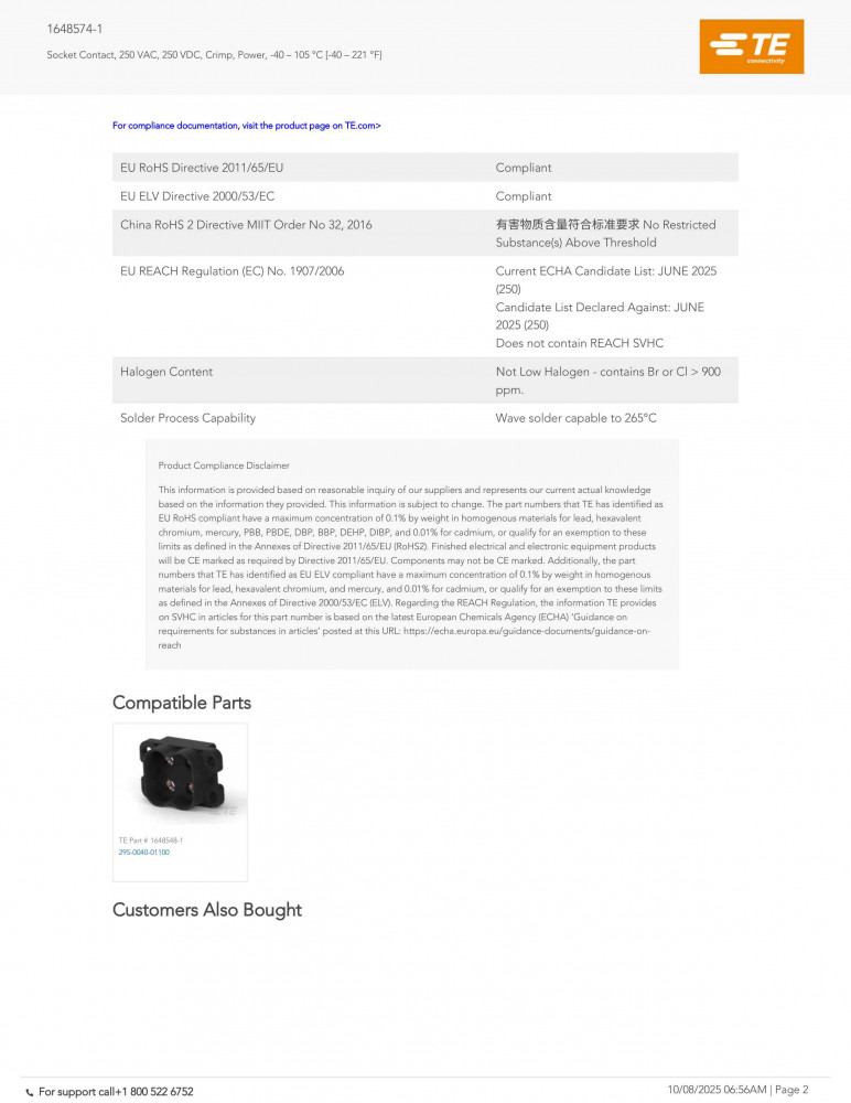 296-0040-01100 technical document page 2