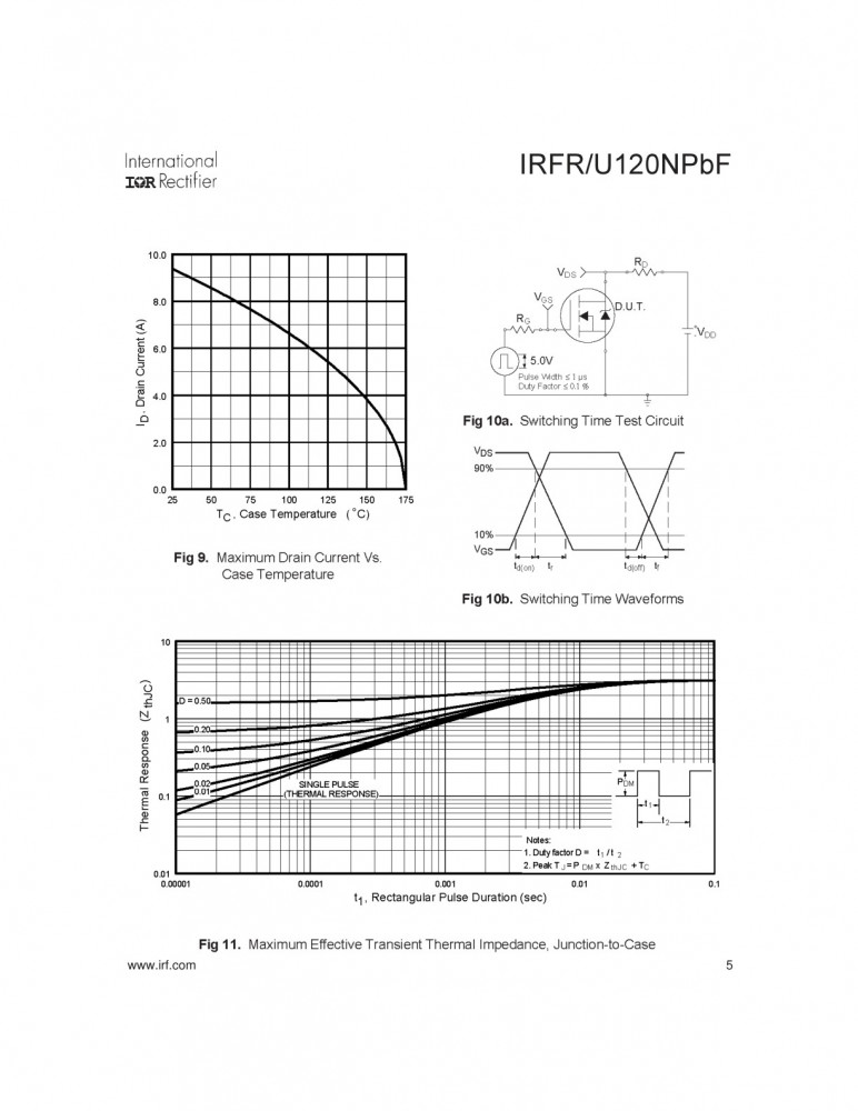 IRFR120NTRPBF datasheet page 5