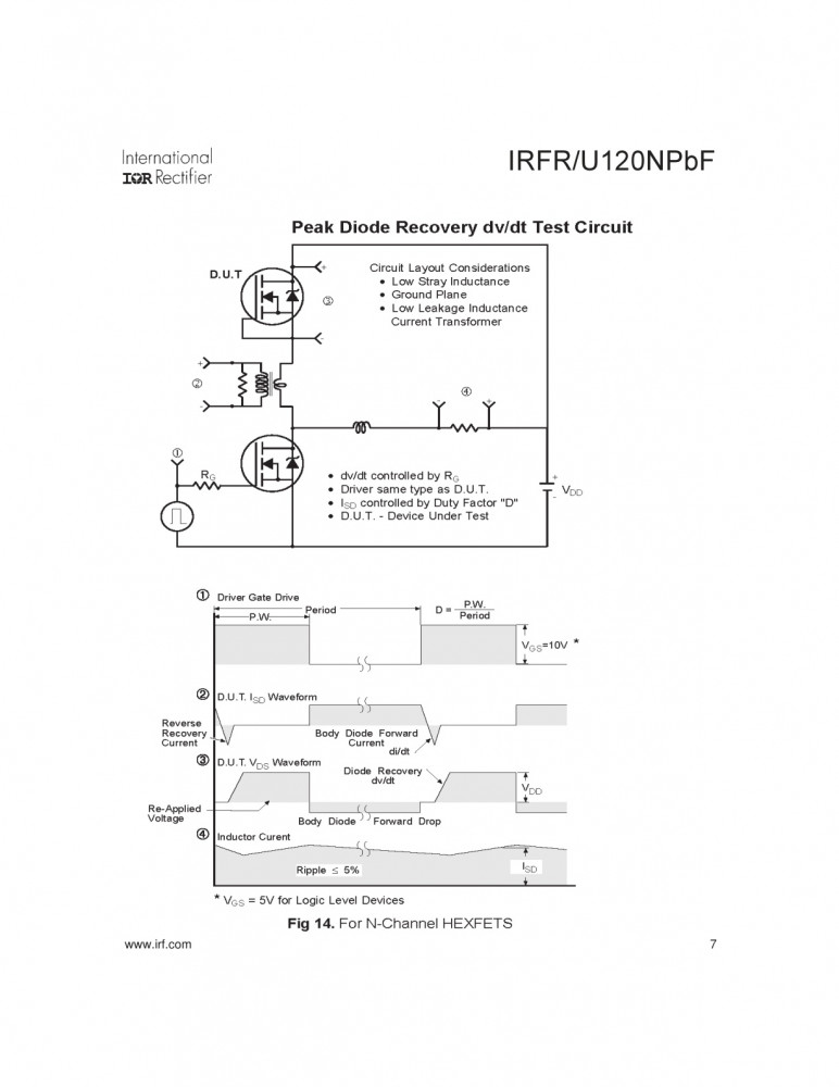 IRFR120NTRPBF datasheet page 7