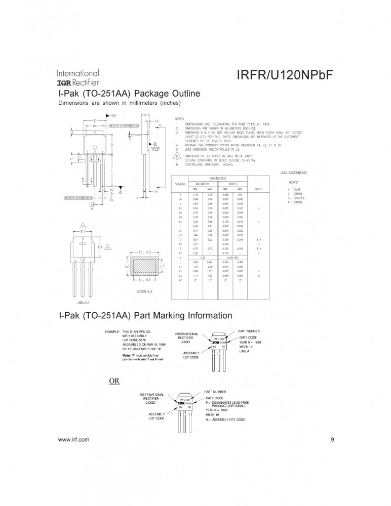 IRFR120NTRPBF datasheet page 9