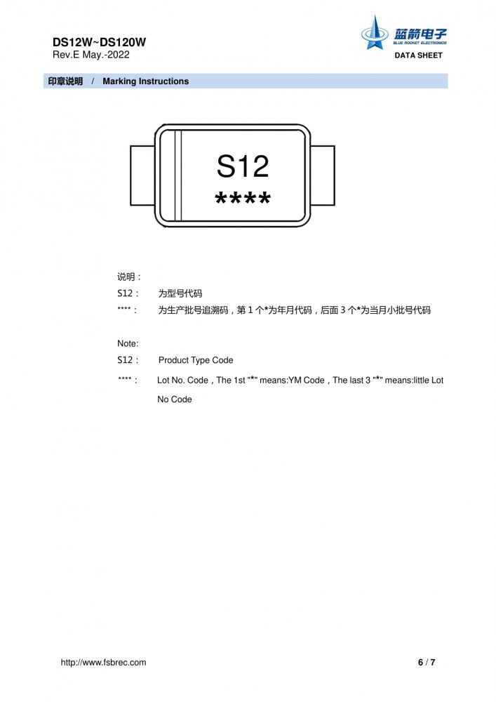 DS120W datasheet page 6