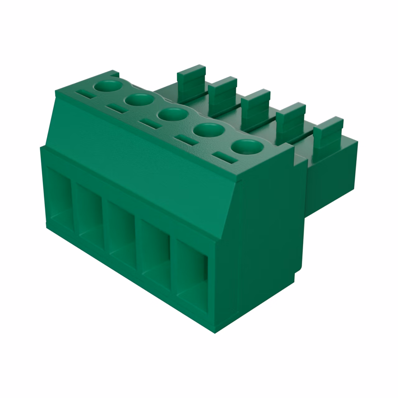 3.50mm Pitch Eurostyle Horizontal Plug, Green Housing, 5 Circuits for sale