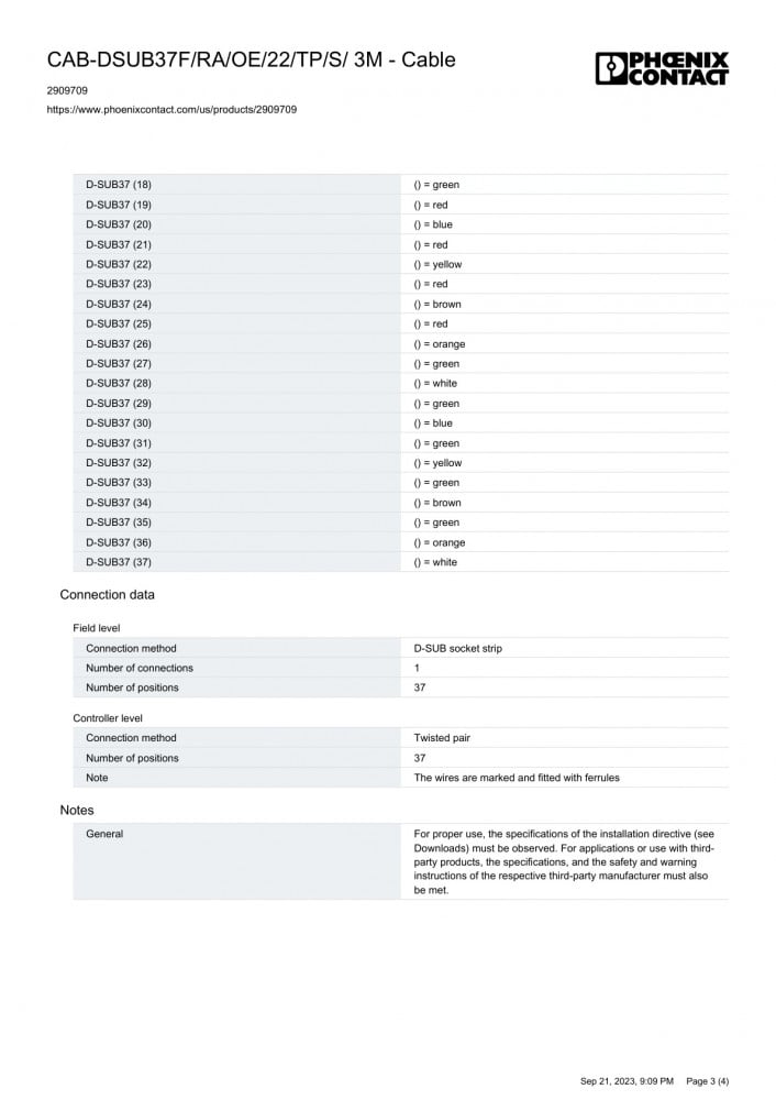 Phoenix Contact 2909709 documentation page 3
