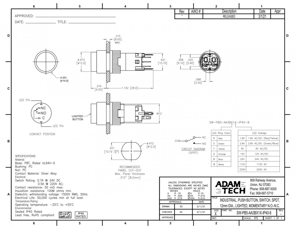 Technical document image associated with the product listing