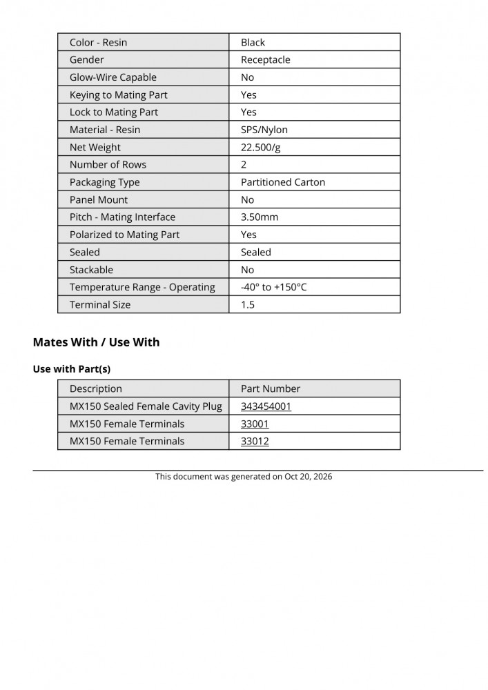 MOLEX 334722506 product document preview, page 3