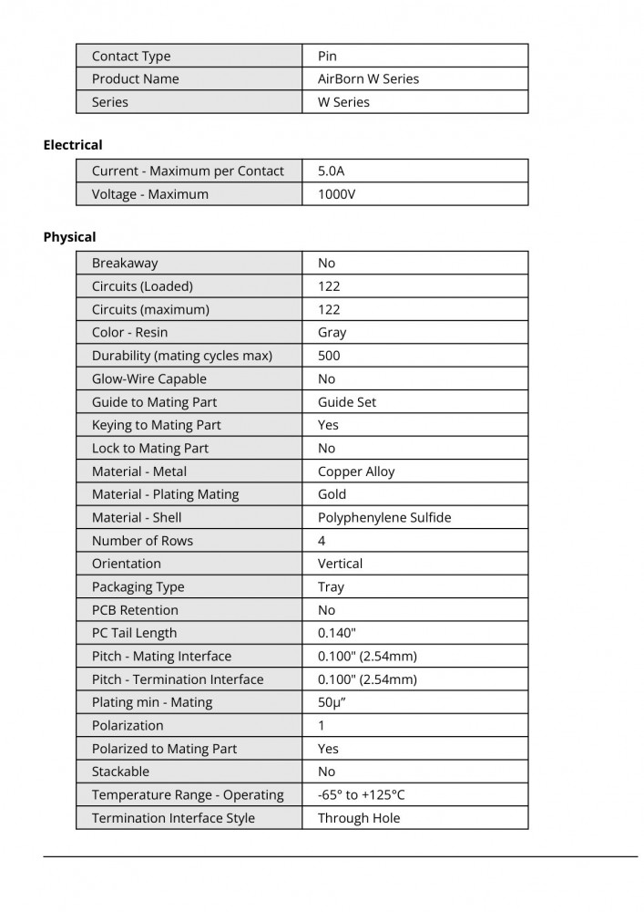WRDV122PD9SY-1 technical document page 2