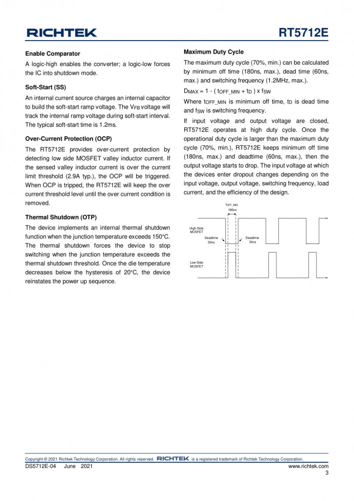 RT5712E datasheet page 3