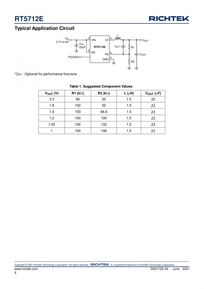 RT5712E datasheet page 6