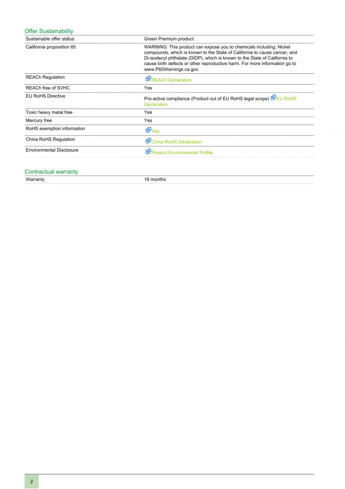8501NR42B technical document page 2