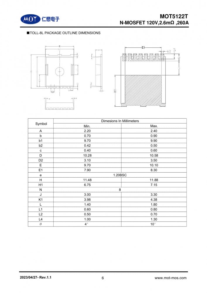 MOT5122T datasheet page 6