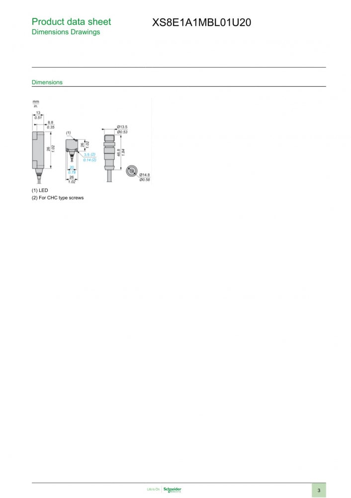 XS8E1A1MBL01U20 technical document page 3