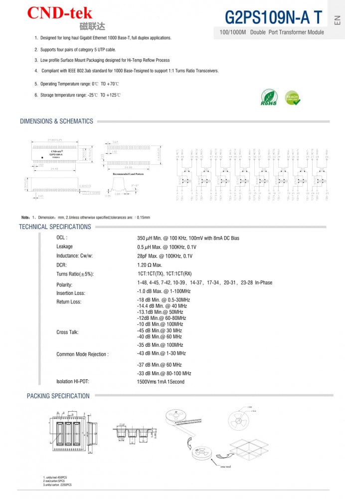 G2PS109N-A T-CND technical document page