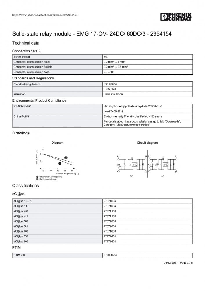 Phoenix Contact 2954154 technical document page 3