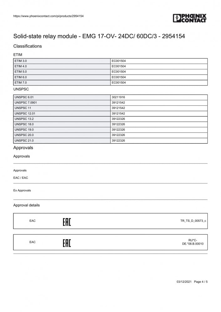 Phoenix Contact 2954154 technical document page 4