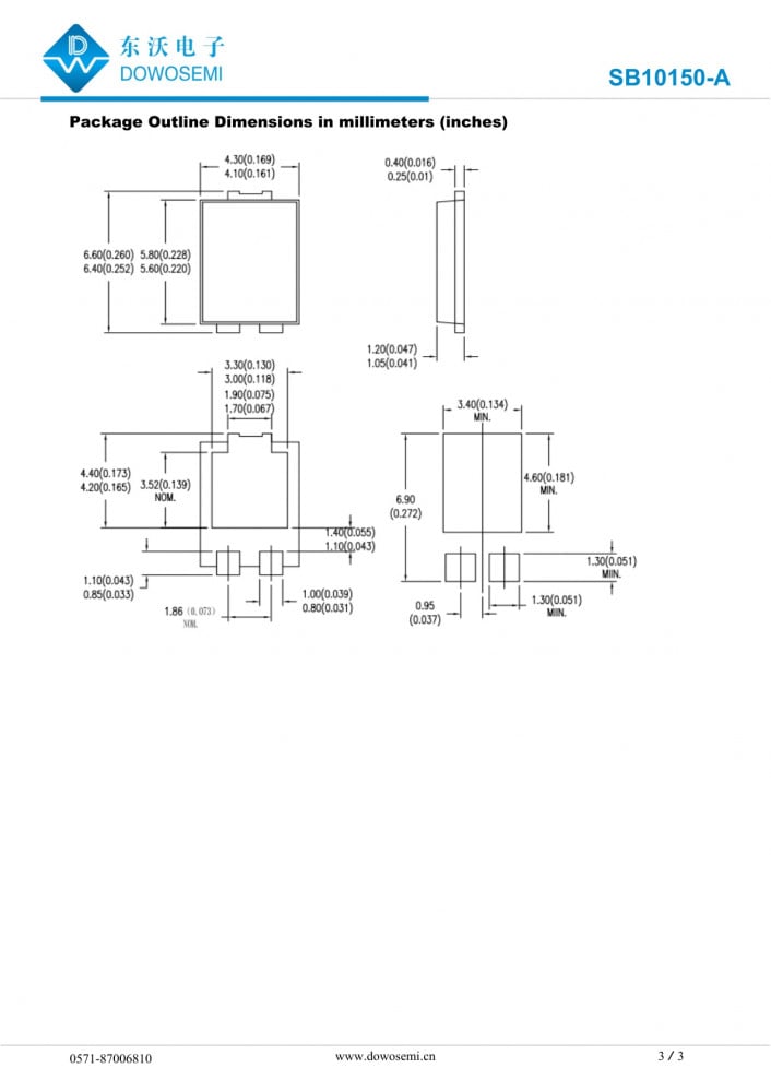 SB10150-A datasheet page 3