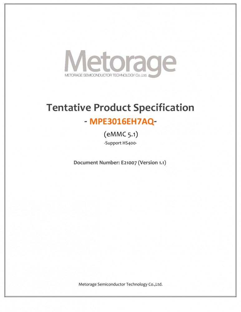 MPE3016EH7AQ datasheet page 1