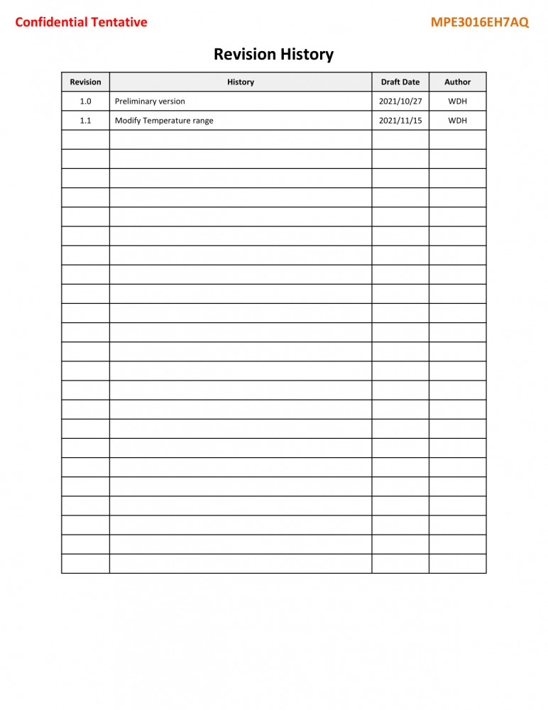 MPE3016EH7AQ datasheet page 2