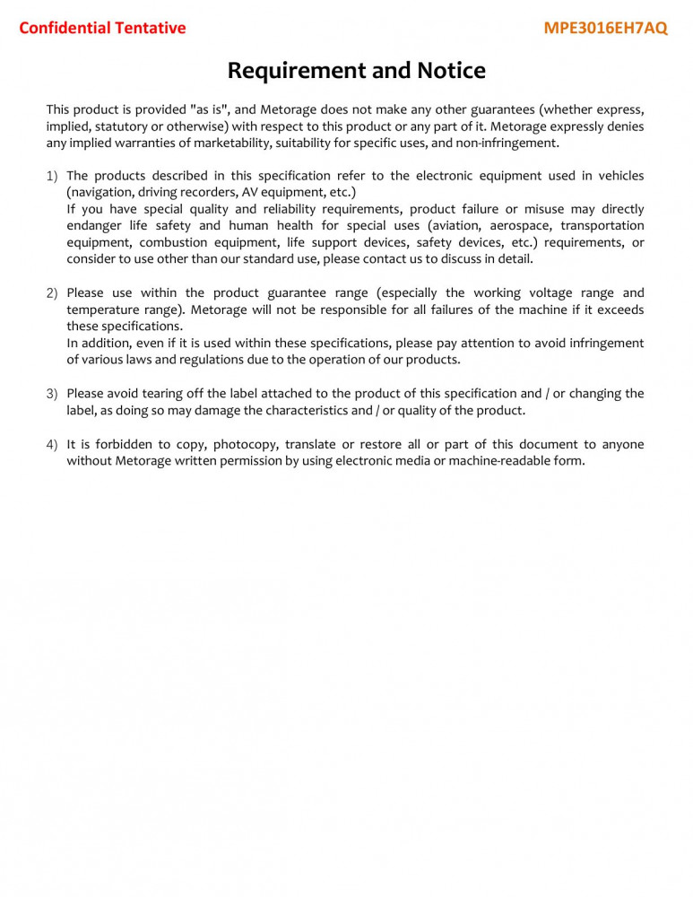 MPE3016EH7AQ datasheet page 3
