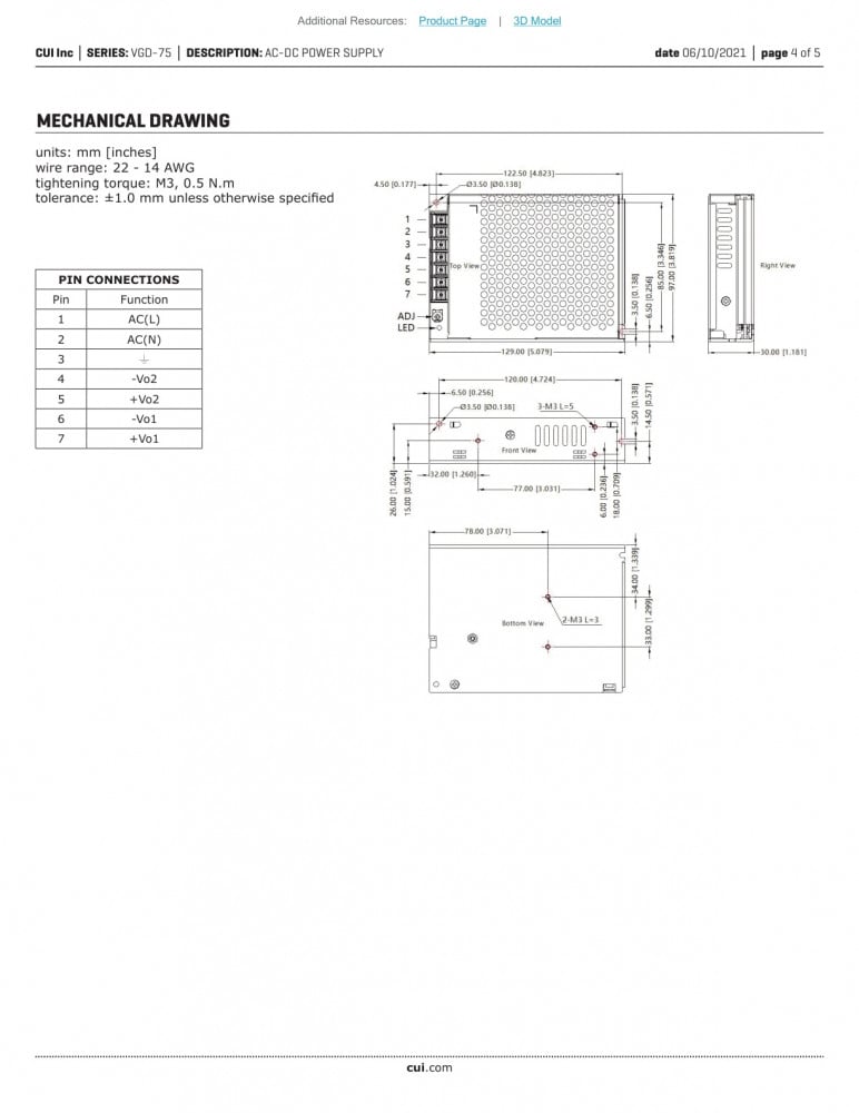 VGD-75-D524 datasheet page 4