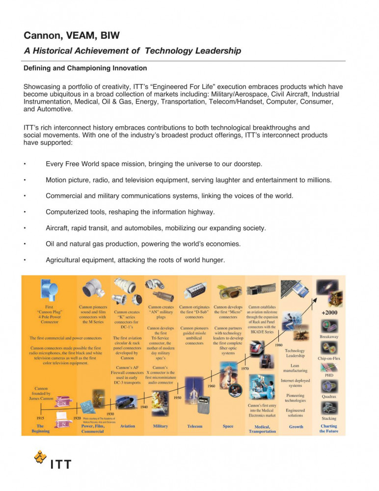 ITT CANNON APD document page 2