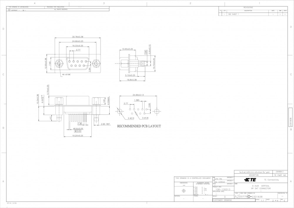 TE Connectivity 2301838-2 drawing page 2