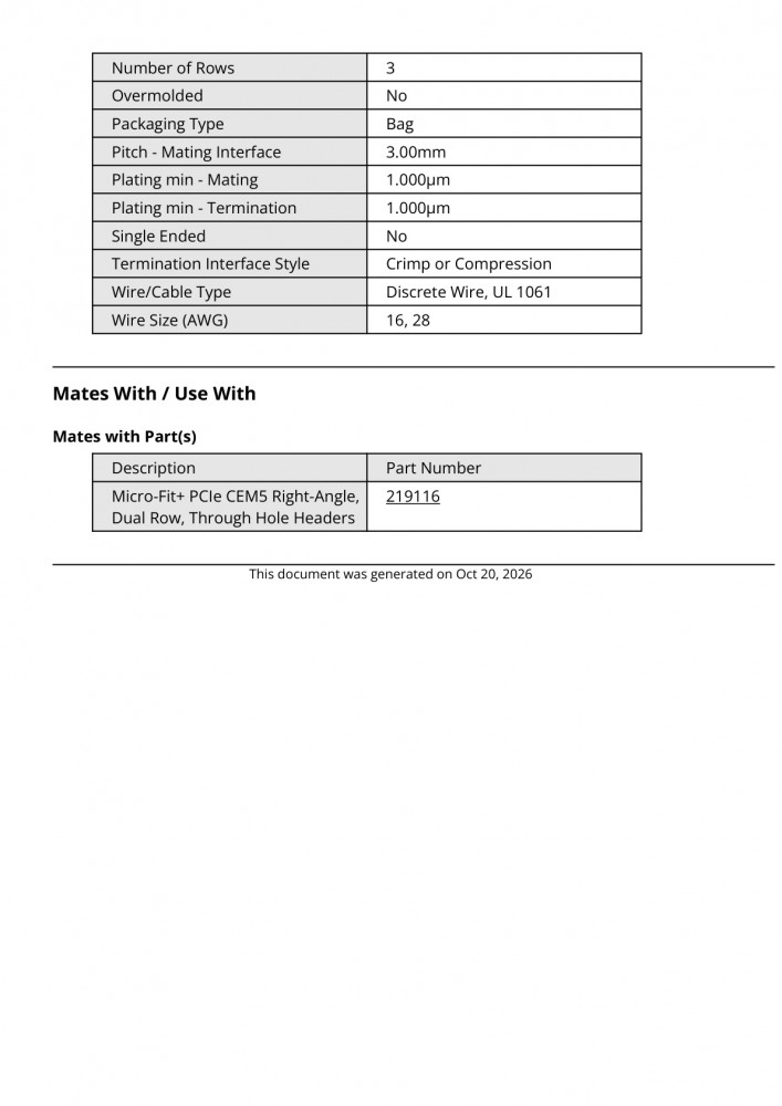 Technical document page 3 for connector assembly review