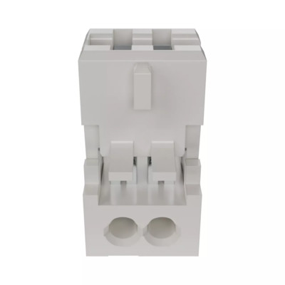 Appli-Mate RAST 2.5 IDT Housing, 2.50mm Pitch, Female, 2 Circuits, Beaded Terminal, Position Keys A & C Removed, 1 Open and 1 Slotted Endwall for sale