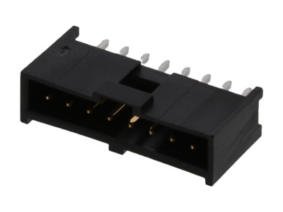 C-Grid III PCB Header, 2.54mm Pitch, Through Hole, Single Row, Vertical, Shrouded, 5 Circuits, Tin (Sn) Plating