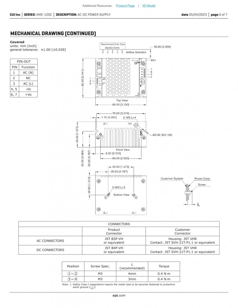 CUI VMS-120C datasheet page 6