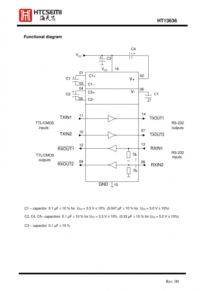 HT13636ARZ technical document page 2