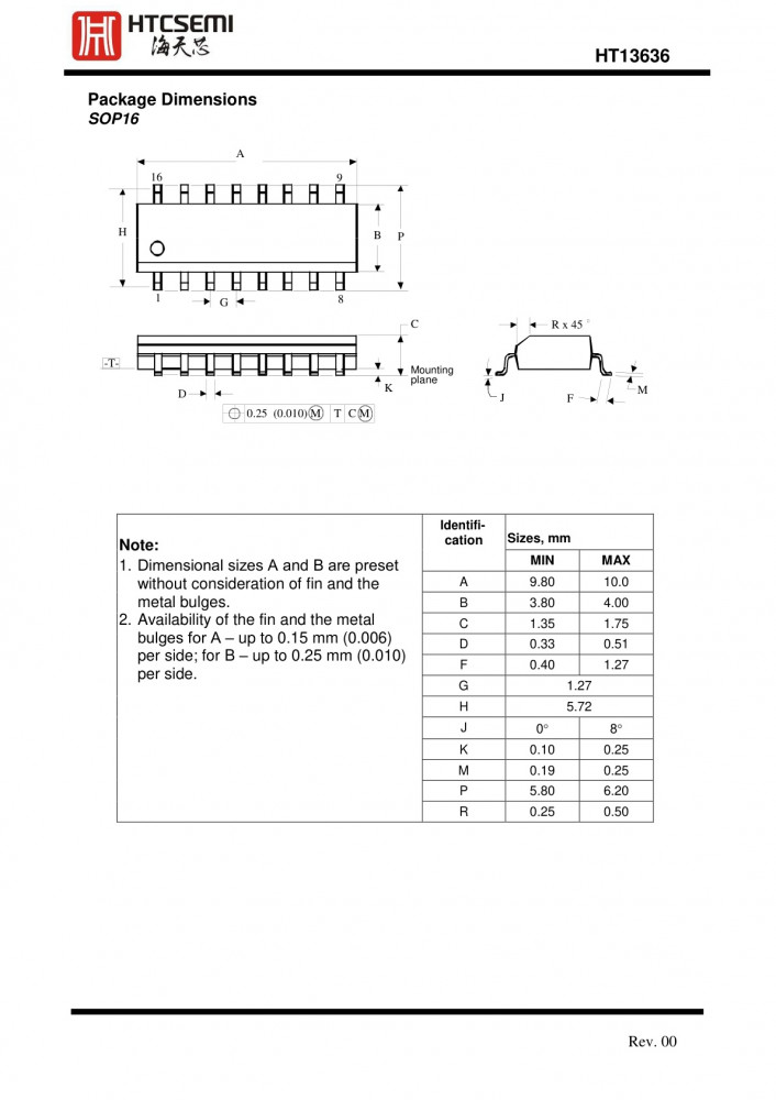HT13636ARZ technical document page 8