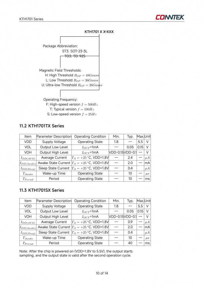 KTH1701 datasheet page 10