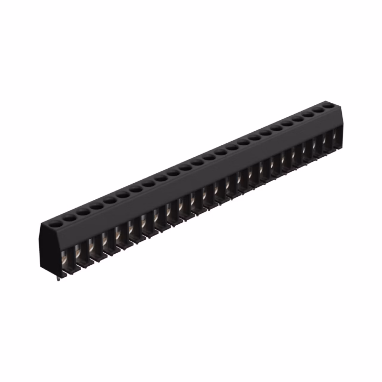 5.00mm Pitch Eurostyle Vertical Fixed Mount PCB Terminal Block, with Screw Pressure Clamp, 24 Circuits for sale