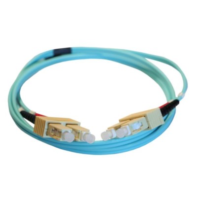 Patch cord fibre optic OM3 multimode 50/125μm SC/SC duplex 1m for sale