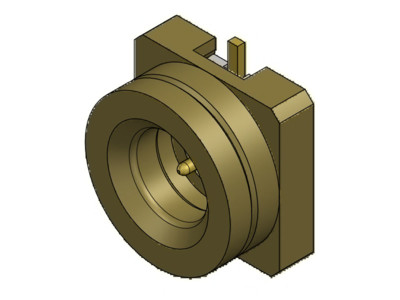 SMP Plug, Modified, Straight, Full Detent, PCB, Surface Mount, Tray, 50 Ohms