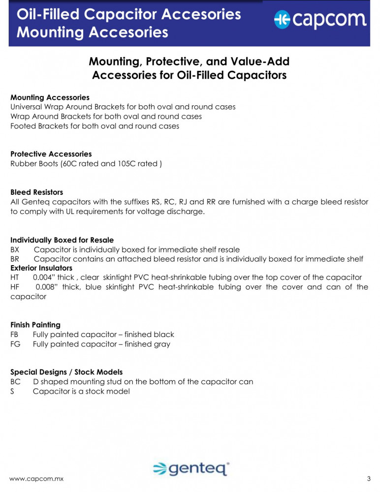 Catalog page 3: wrap-around brackets