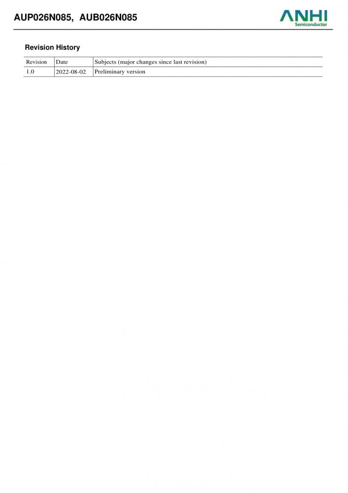 AUP026N085 datasheet page 10
