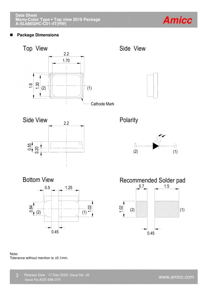 A-SL686GHC-C01-4T(HW) datasheet page 3