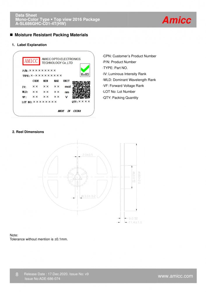 A-SL686GHC-C01-4T(HW) datasheet page 8