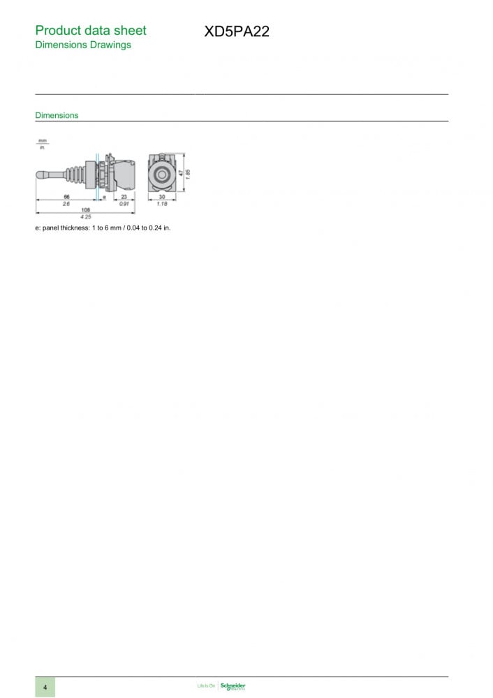 XD5PA22 technical document page 4
