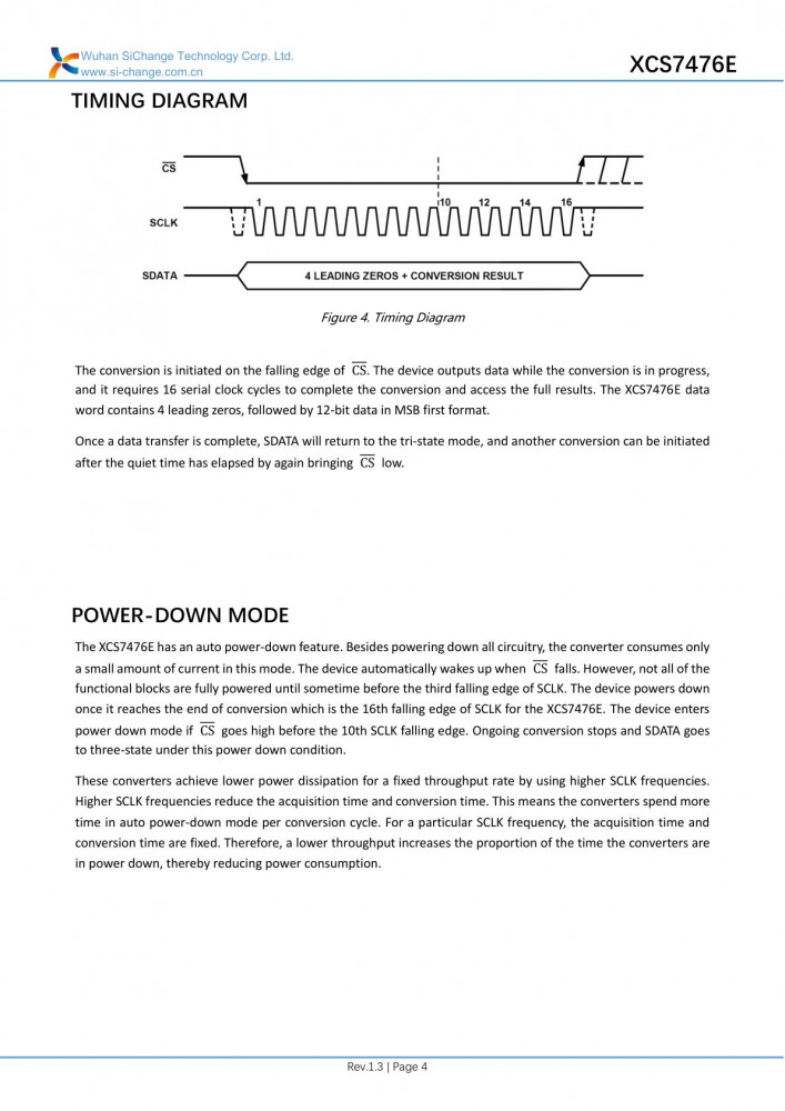 XCS7476E datasheet page 4