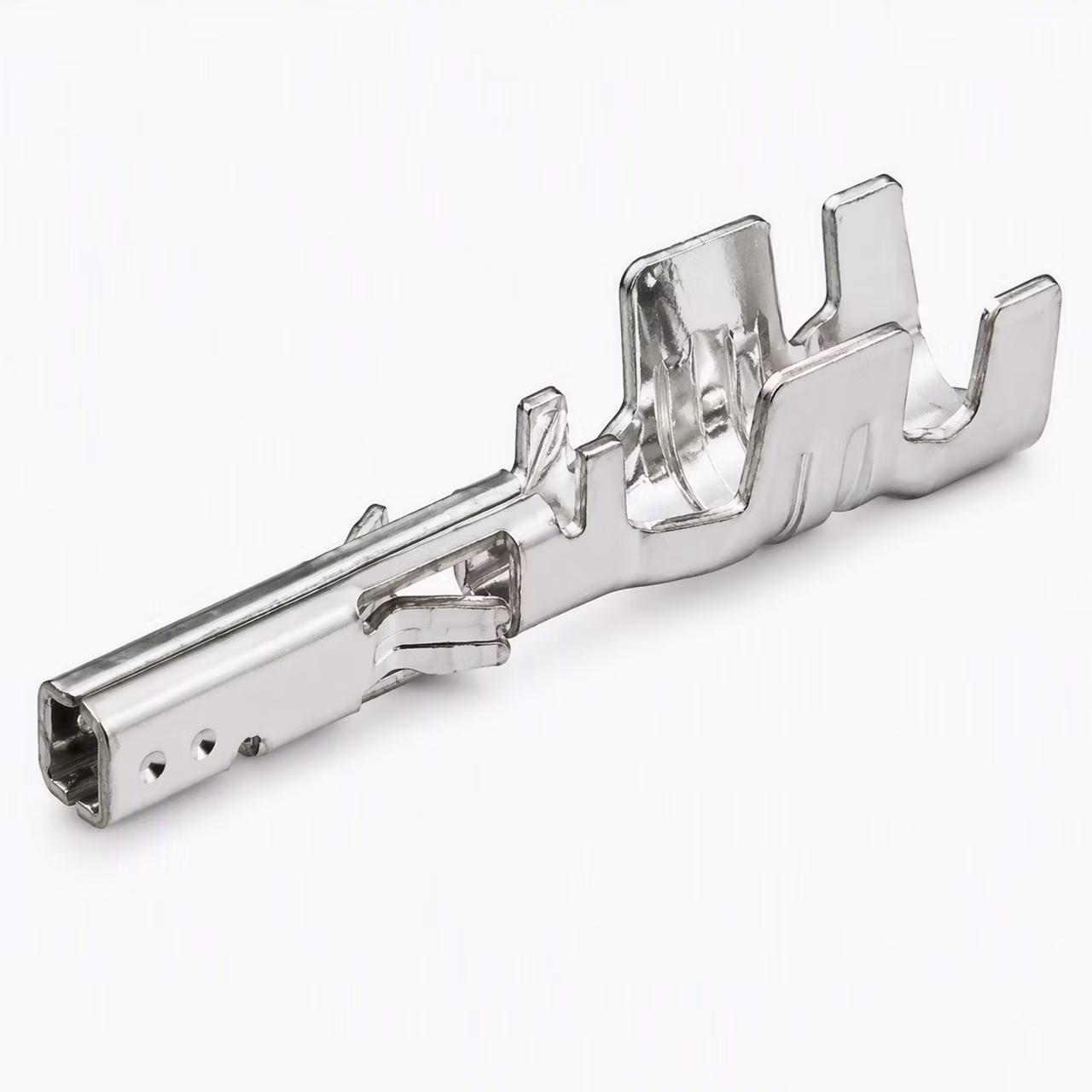Mini-Fit Max Right-Angle Header, Dual Row, Through Hole, 4 Circuits, Matte Tin (Sn) Plating, Black, Glow-Wire Capable, Tray