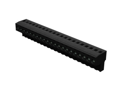 5.08mm Pitch Eurostyle Horizontal Plug, with Standard Imprinting, Gold (Au) Plated, Black, 21 Circuits for sale