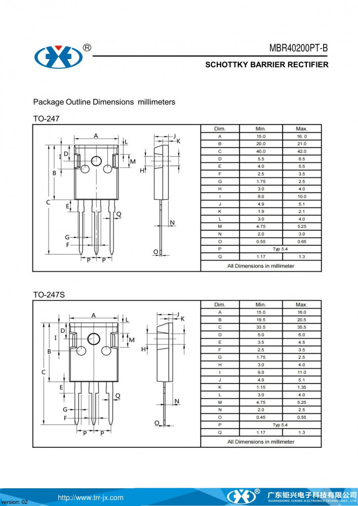 MBR40200PT-B datasheet page 3