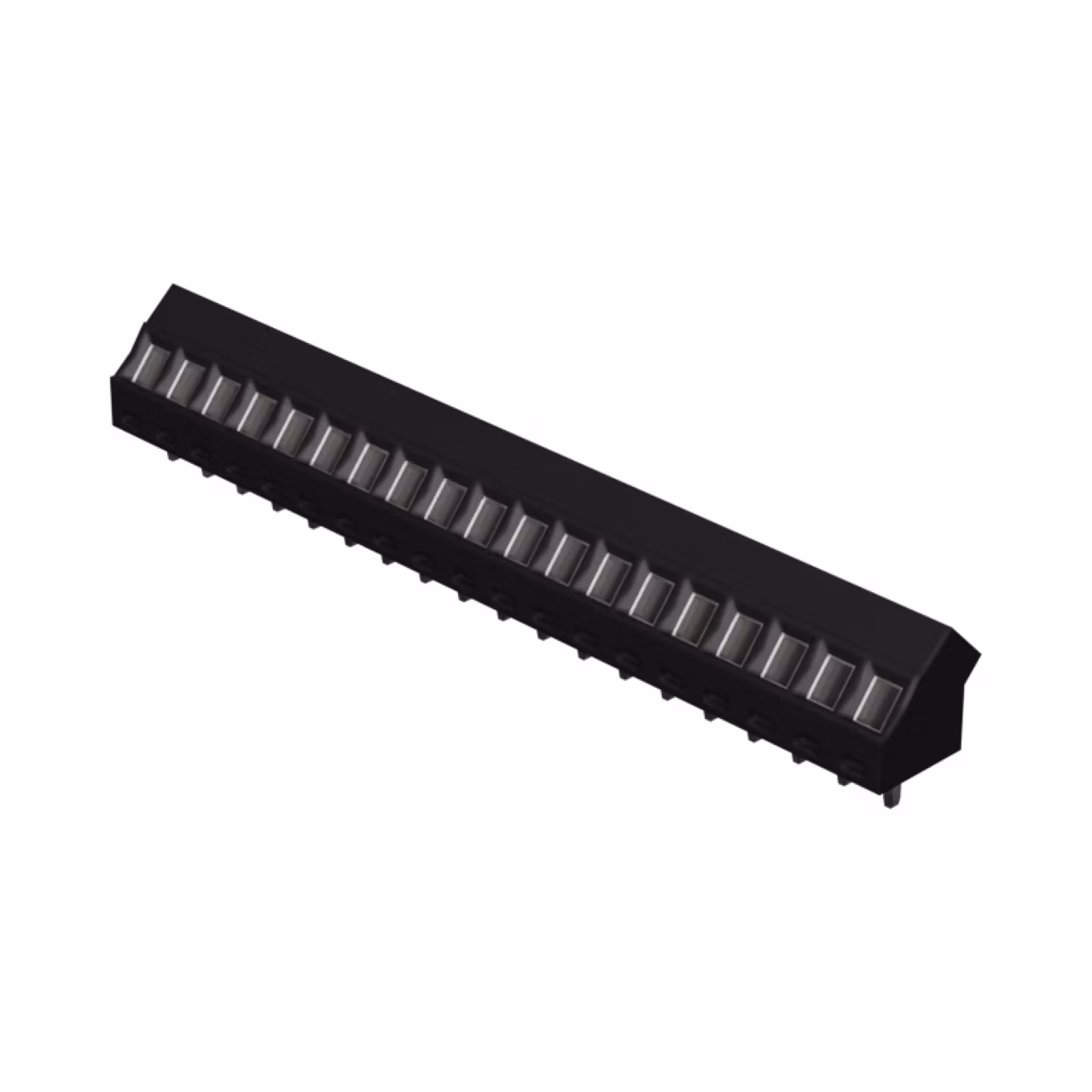 5.00mm Pitch Eurostyle 45° Wire Entry Fixed Mount PCB Terminal Block, 19  Circuits for sale