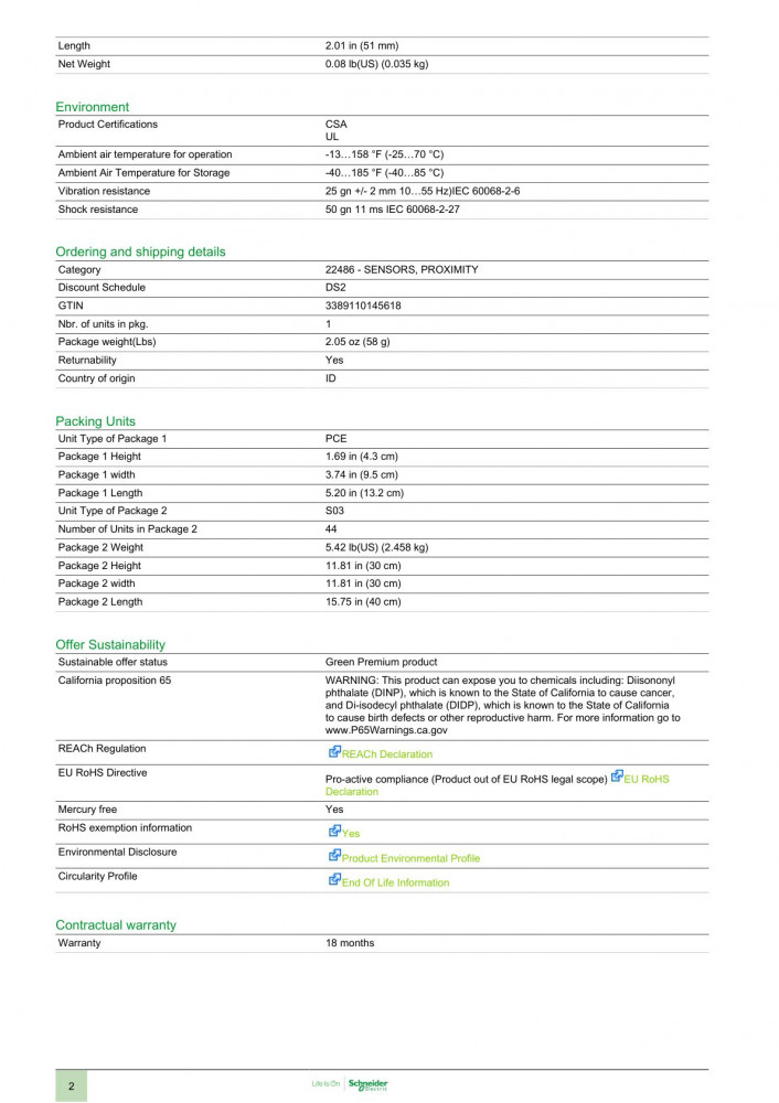 XS608B1NAL2 technical document page 2