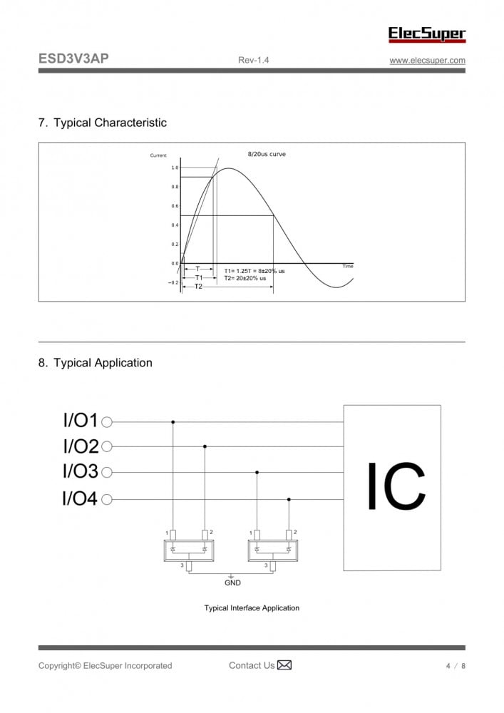 ESD3V3AP datasheet page 4
